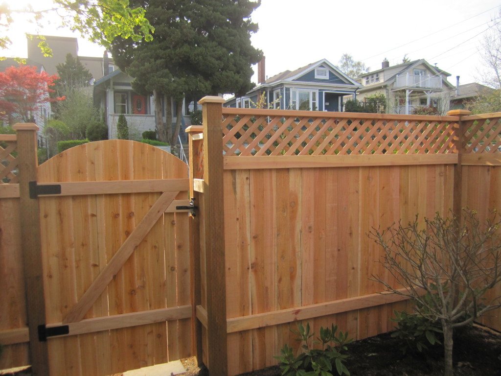 Dome Top Gate Back Side - Residential & Commercial Fences
