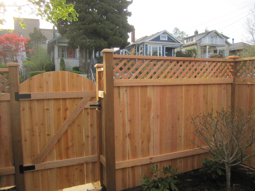 Dome Top Gate Back Side - Residential & Commercial Fences
